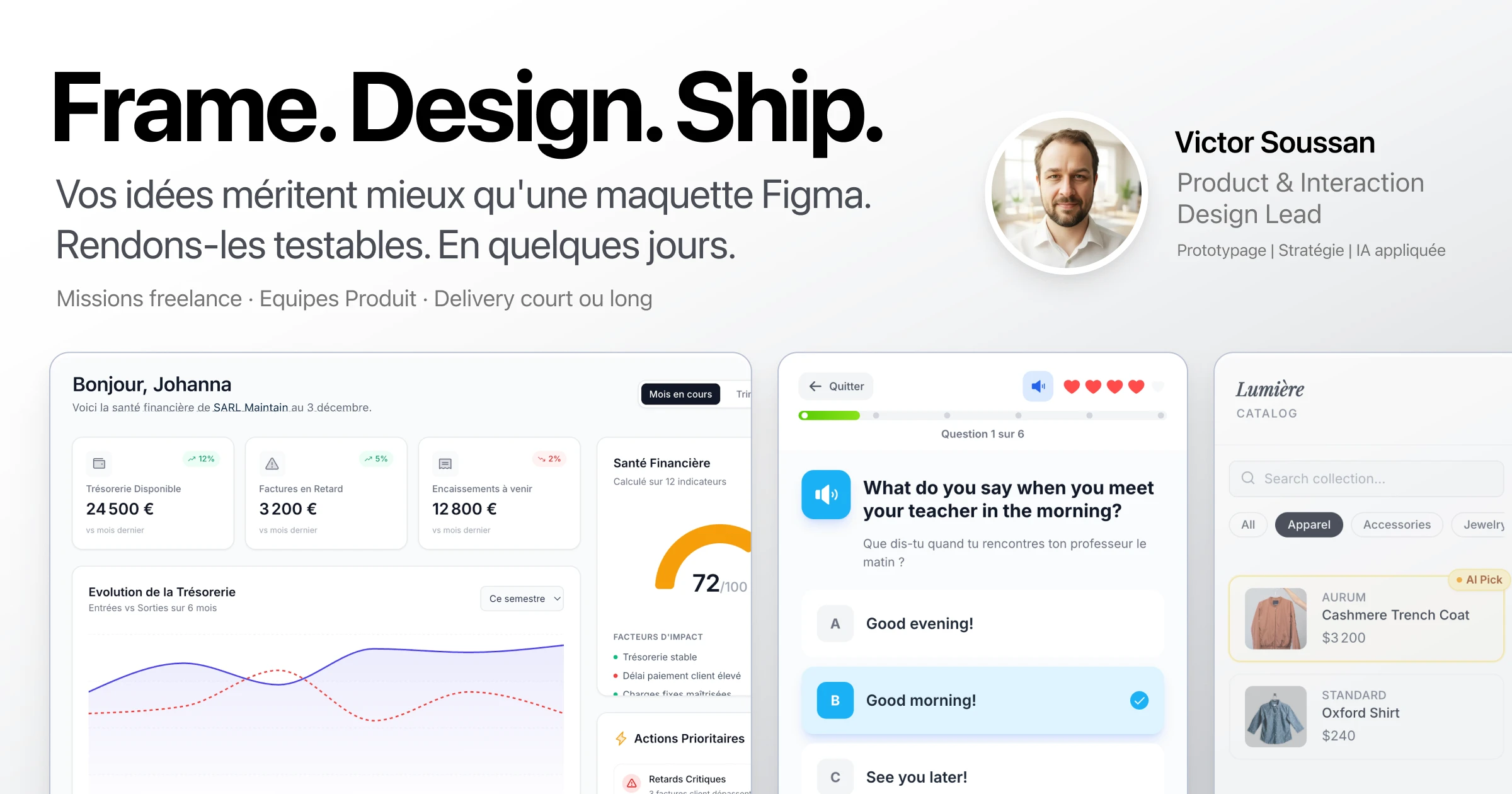 Victor Soussan | Product Design Lead